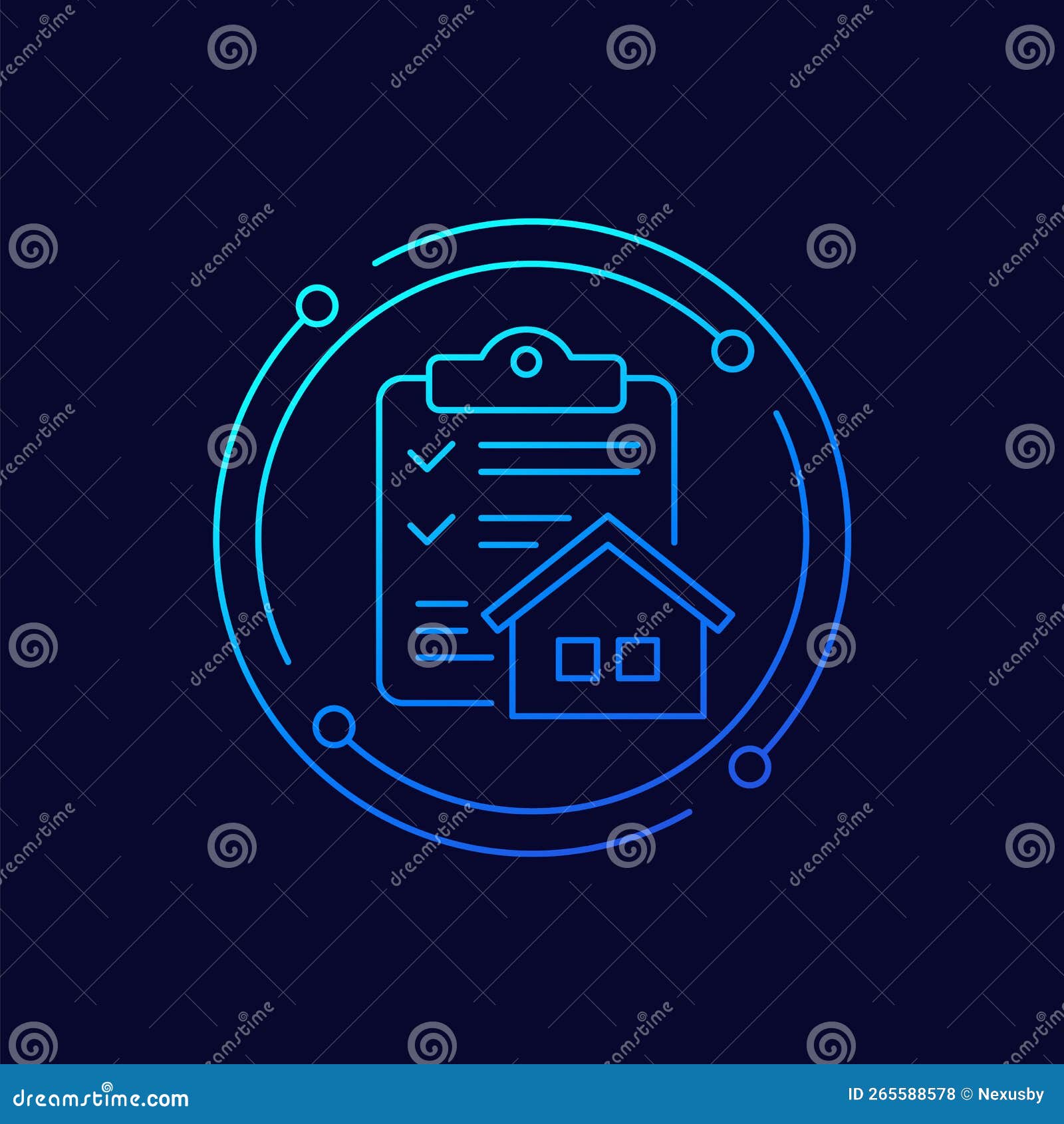 Permission For Building Construction Vector Isometric Illustration ...
