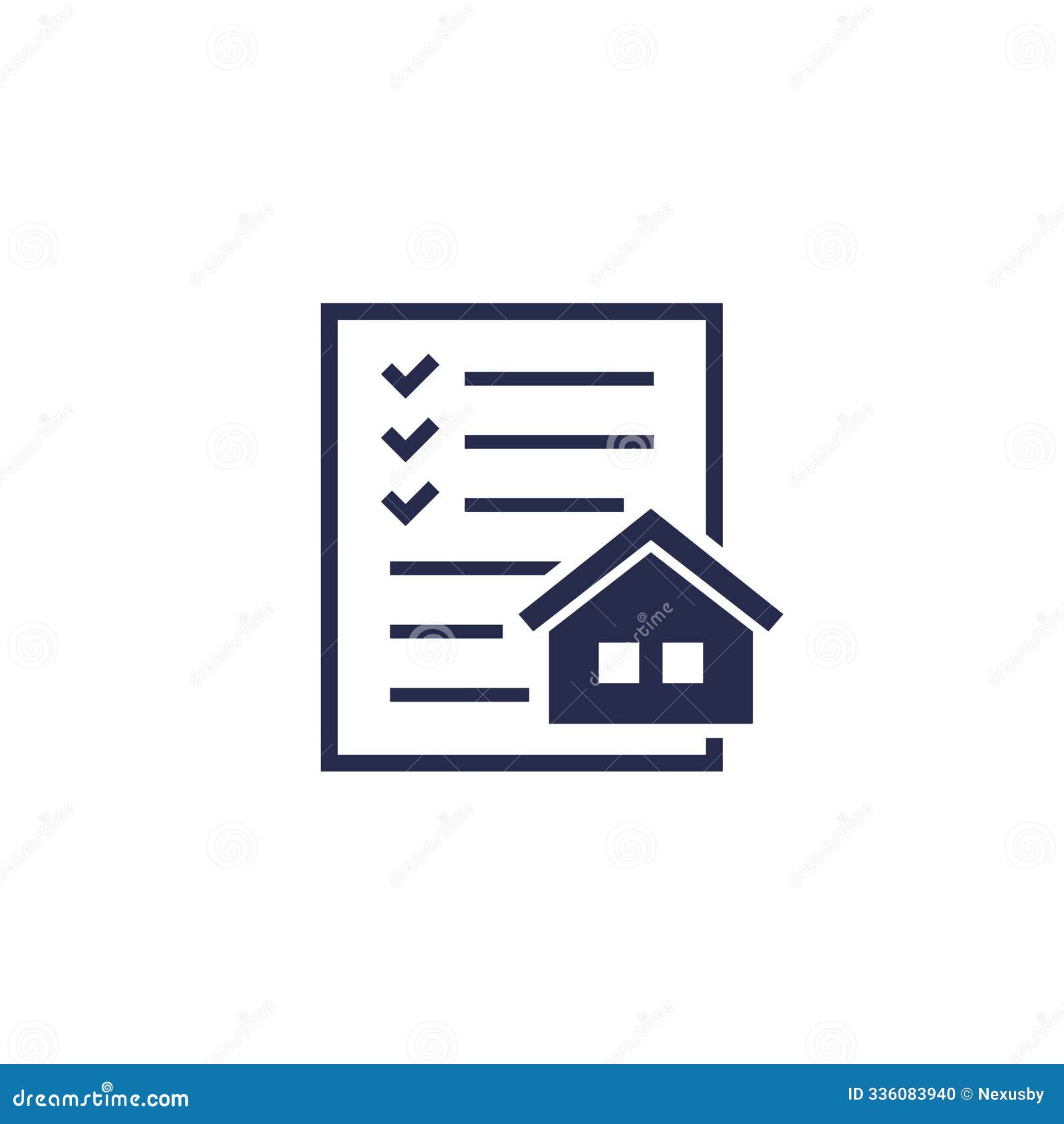 Building Permit Icon, Pictogram On White Vector Illustration ...