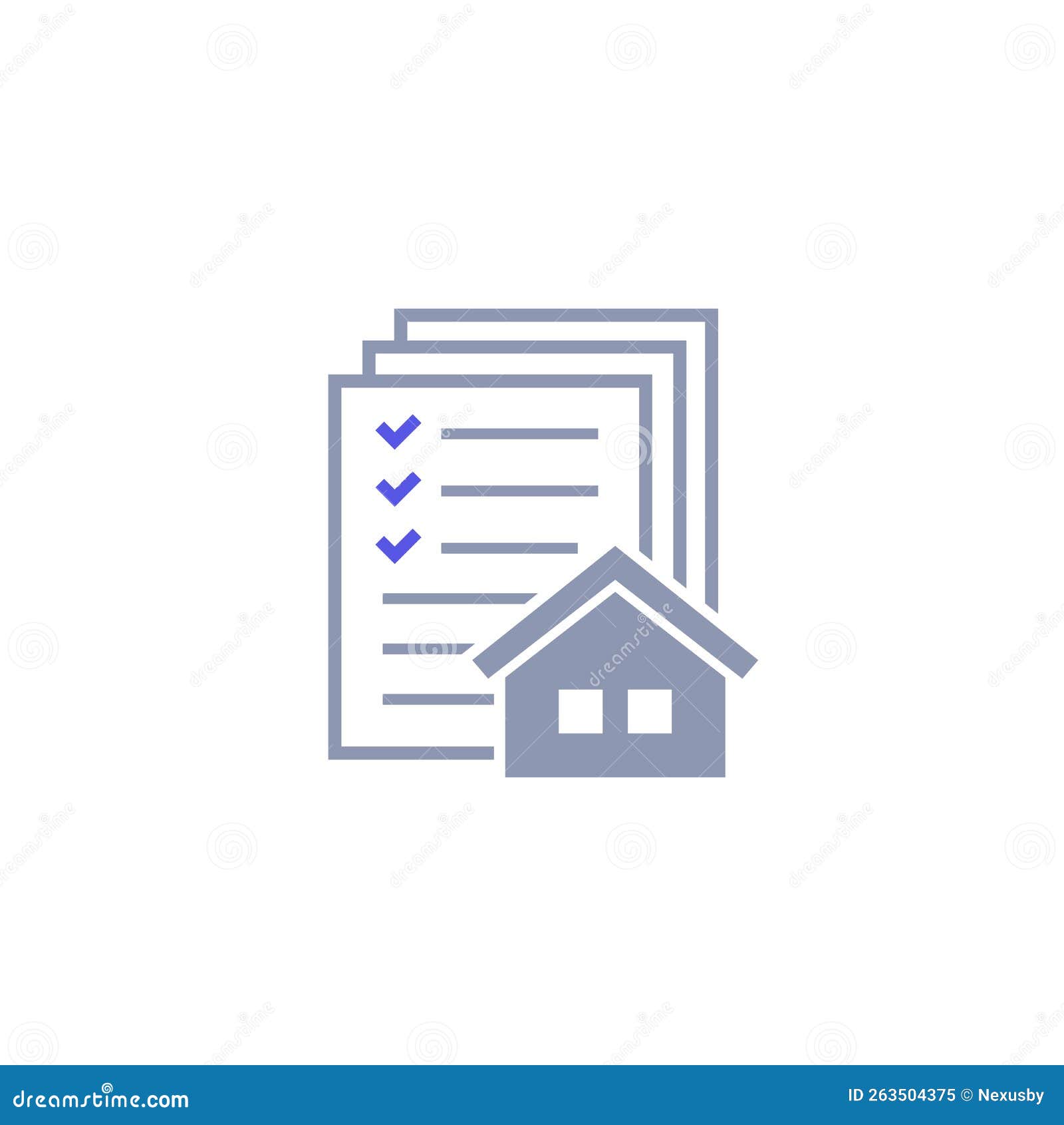 Permission For Building Construction Vector Isometric Illustration ...