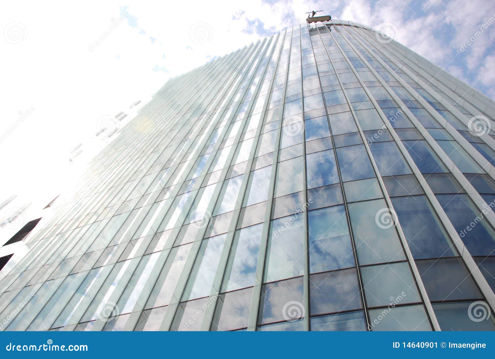 Building Perspective (glass Wall) Stock Image - Image of offices ...
