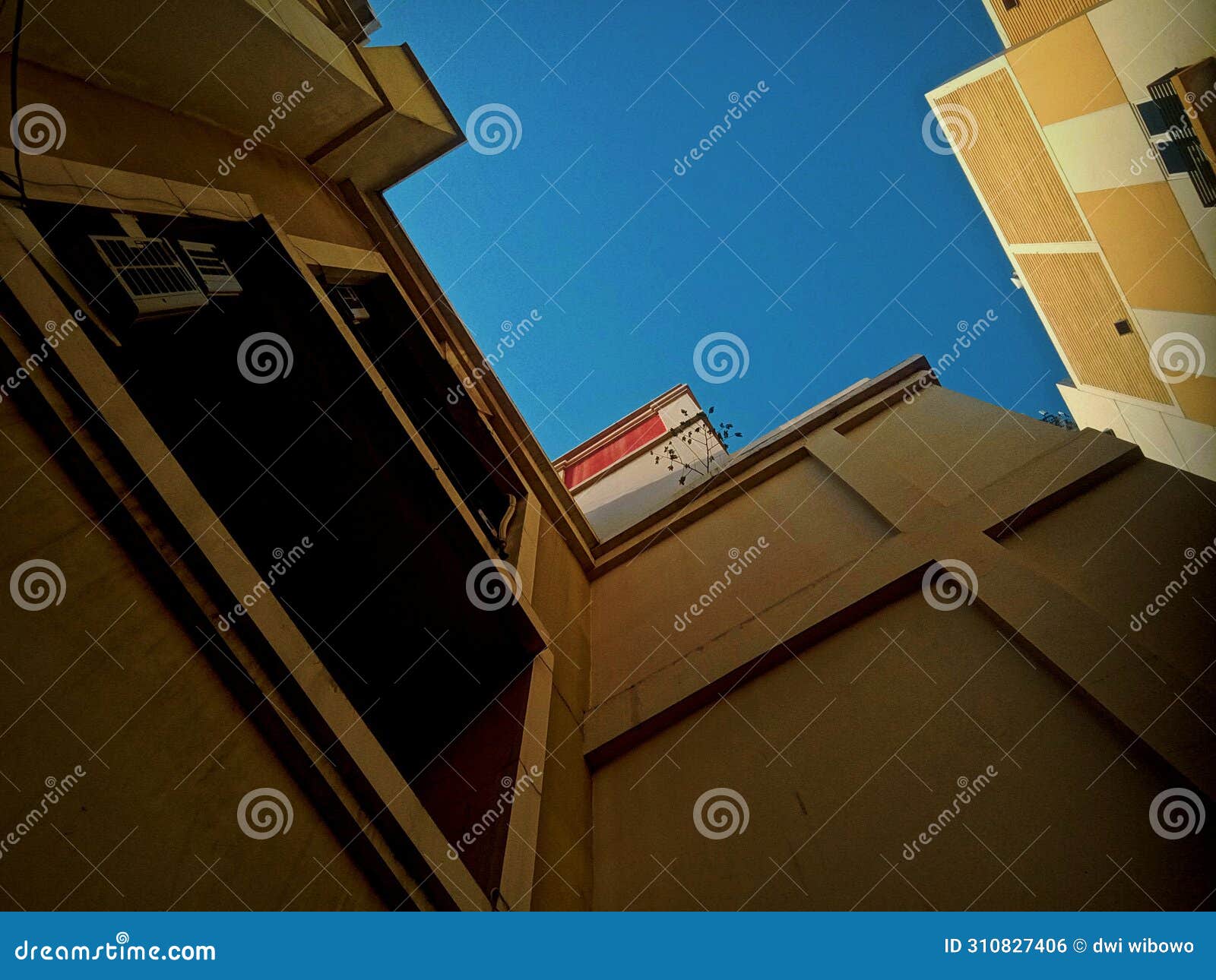 Building Photographed from a Low Angle Stock Photo - Image of angle ...