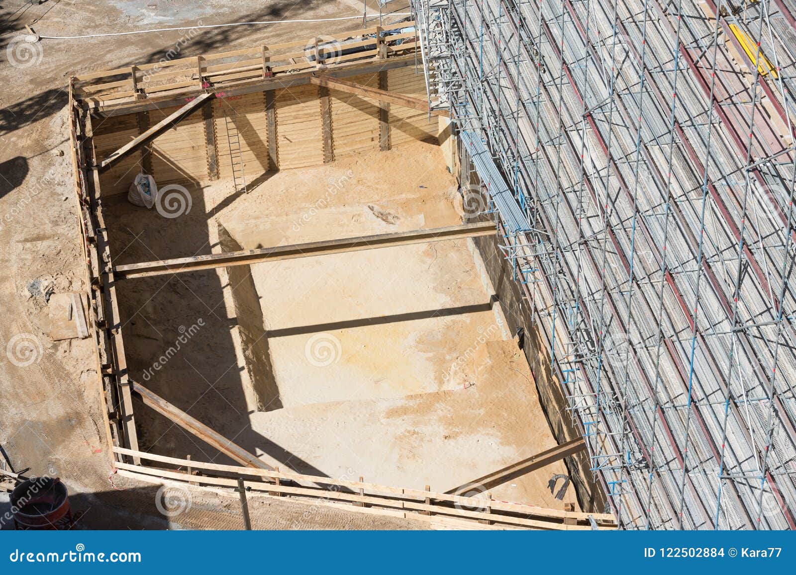 Building_pit stock photo. Image of property, highrise - 122502884