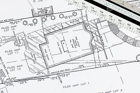 Building Plan stock photo. Image of project, dwelling - 1833972