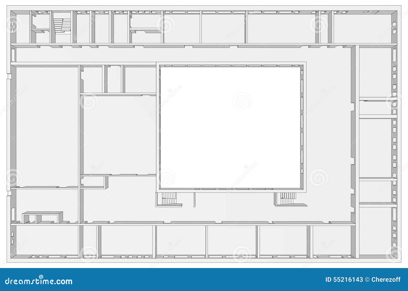 Building plan. Vector stock vector. Illustration of background - 55216143