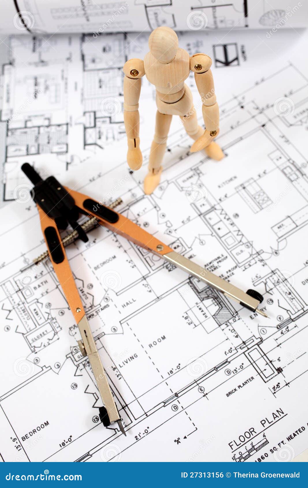 Building plans stock photo. Image of prospects, improve - 27313156