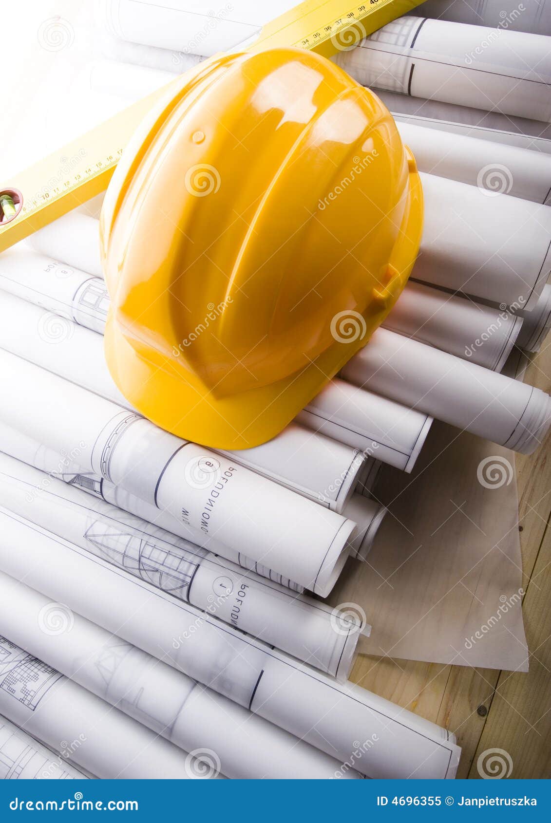 Building plans stock image. Image of contractor, mechanical - 4696355