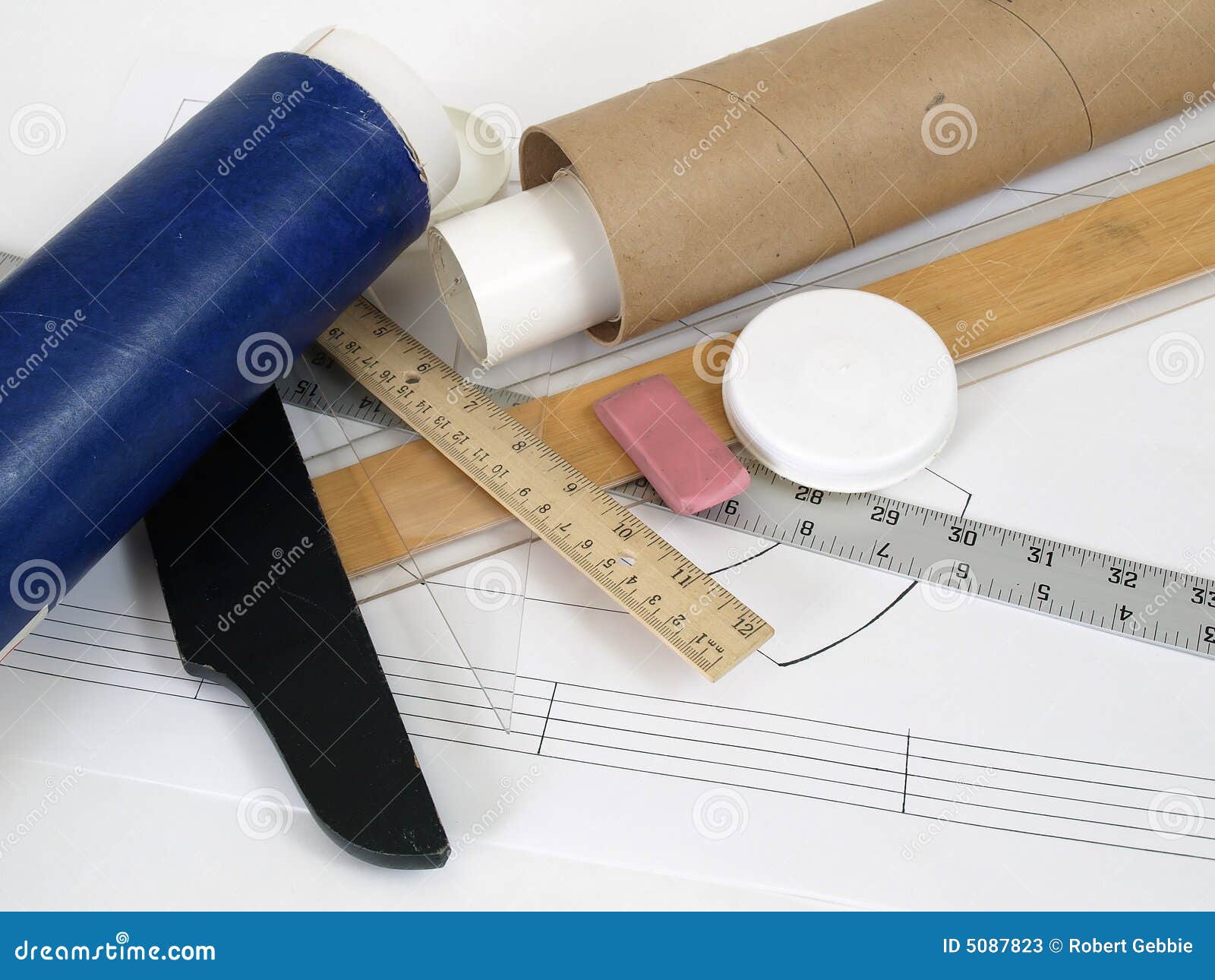 Building Plans stock image. Image of white, plan, tube - 5087823