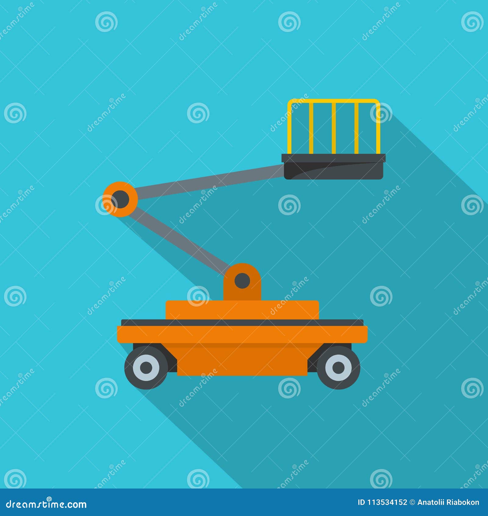 Building Platform Icon, Flat Style Stock Vector - Illustration of ...