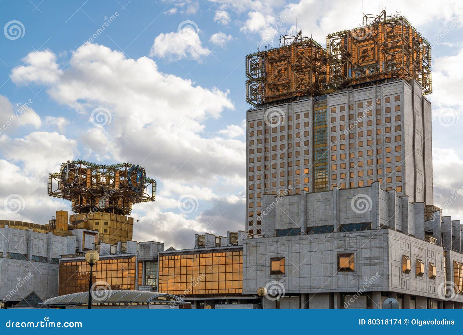 The Building of Presidium of Russian Academy of Sciences in Moscow ...