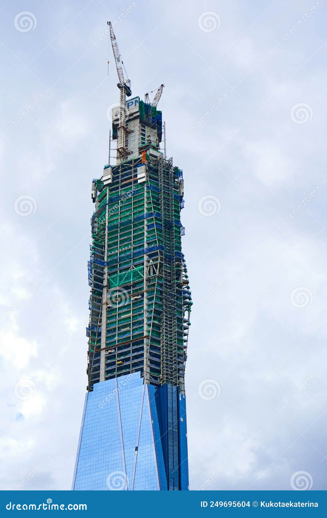 Building Process of Merdeka 118 Skyscraper in KL City Stock Photo ...