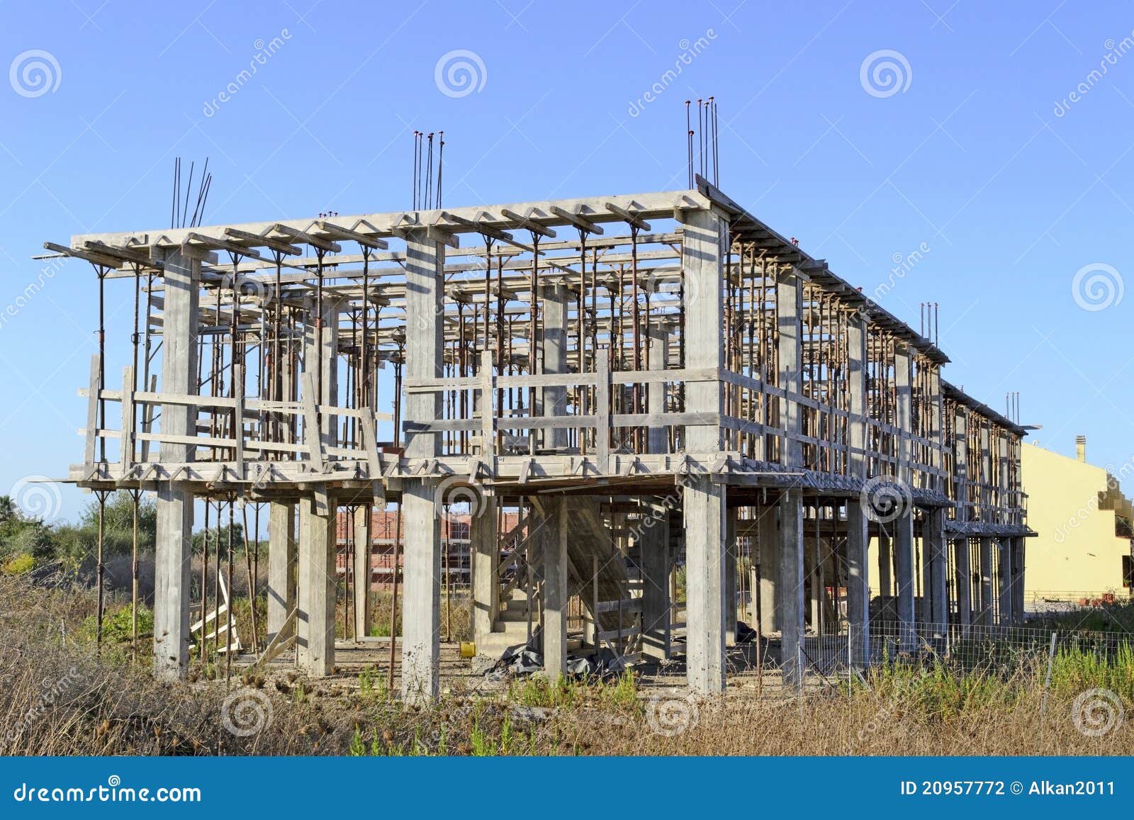 Building in progress stock photo. Image of grey, concrete - 20957772