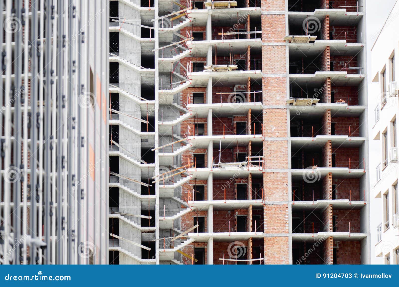 Building in Progress stock image. Image of housing, equipment - 91204703