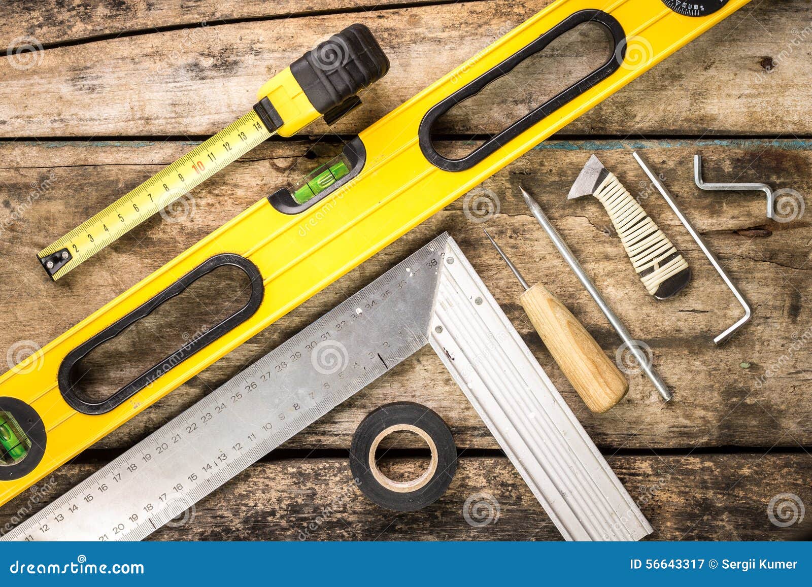 Building and Project Tools Background. Stock Image - Image of ...