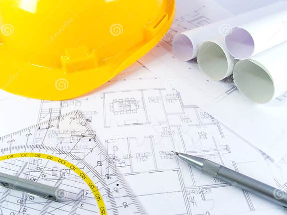 Building projects stock image. Image of drawings, architecture - 4758941