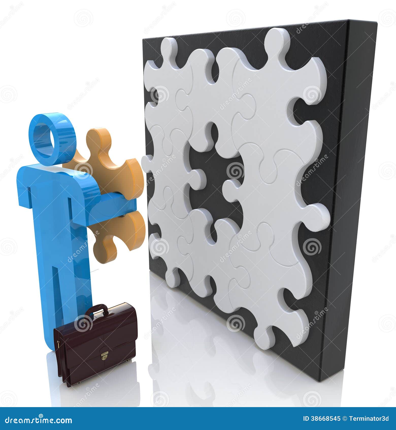 Building Puzzle stock illustration. Illustration of implementation ...