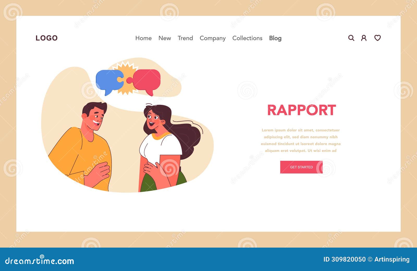 Rapport Building Concept Icon Vector Illustration | CartoonDealer.com ...