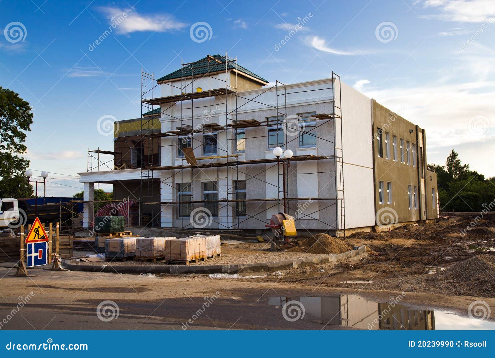 Building reconstruction stock photo. Image of modern - 20239990