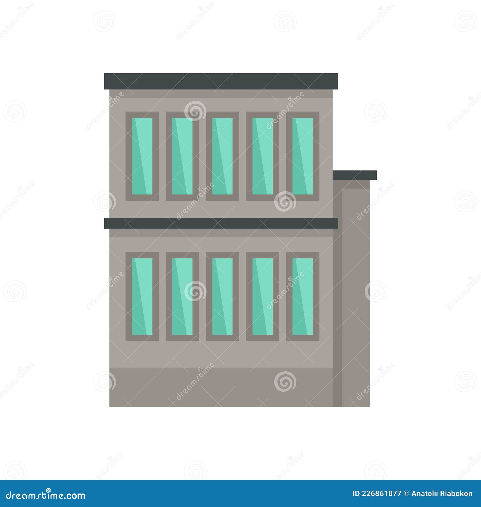 Building Reconstruction Icon Flat Isolated Vector Stock Vector ...