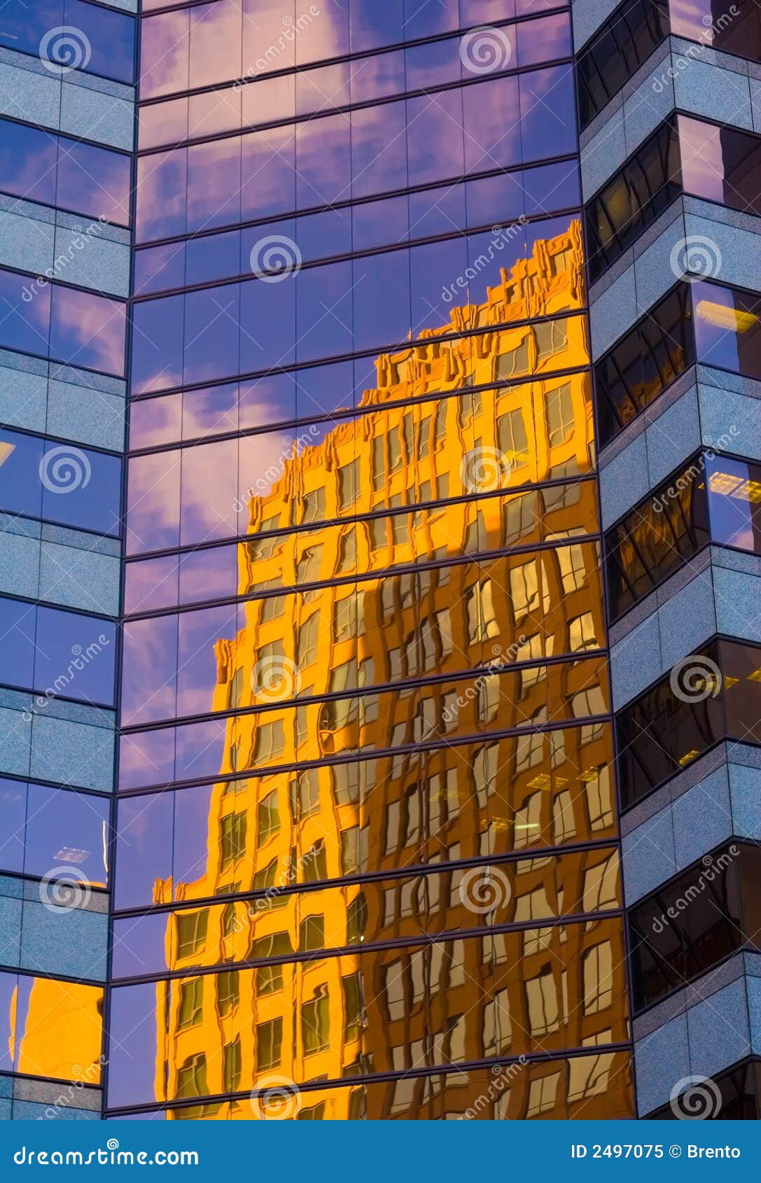 Building Reflection stock image. Image of angle, financial - 2497075