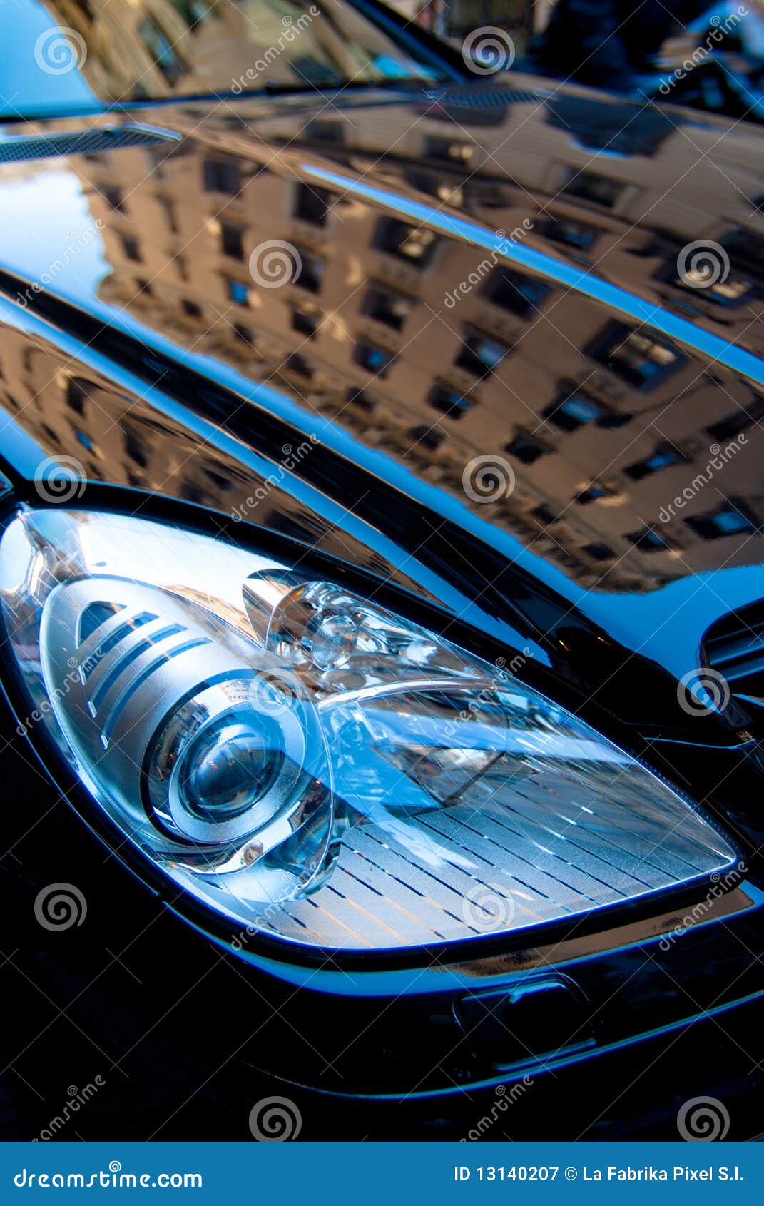 Building Reflection on a Car Stock Image - Image of reflection, urban ...