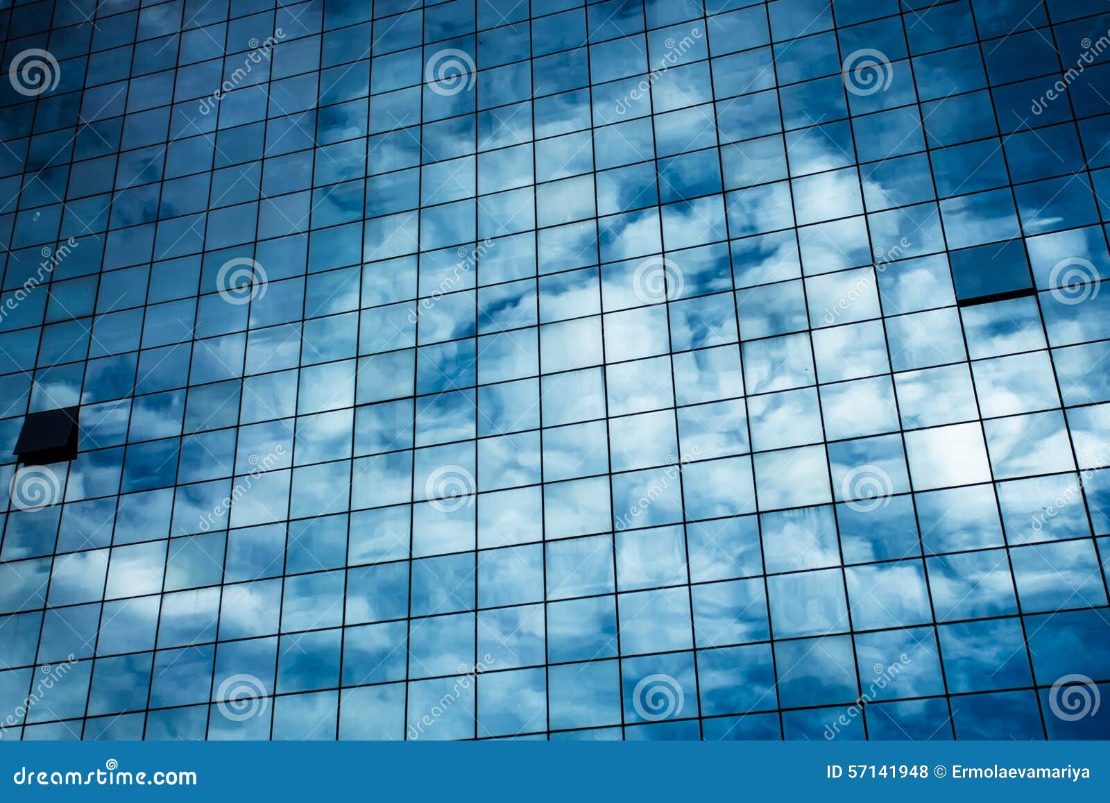 Building Reflection Glass with Sky Stock Photo - Image of facade ...