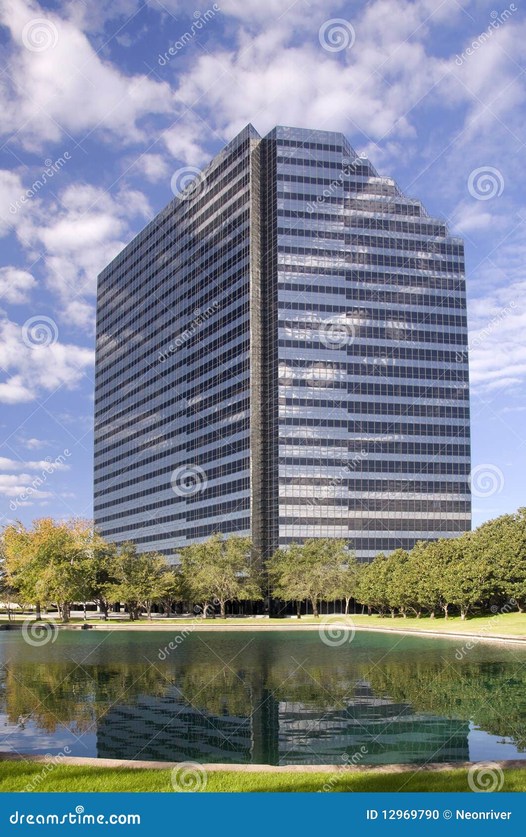 Building and Reflection Pond Stock Photo - Image of pond, building ...