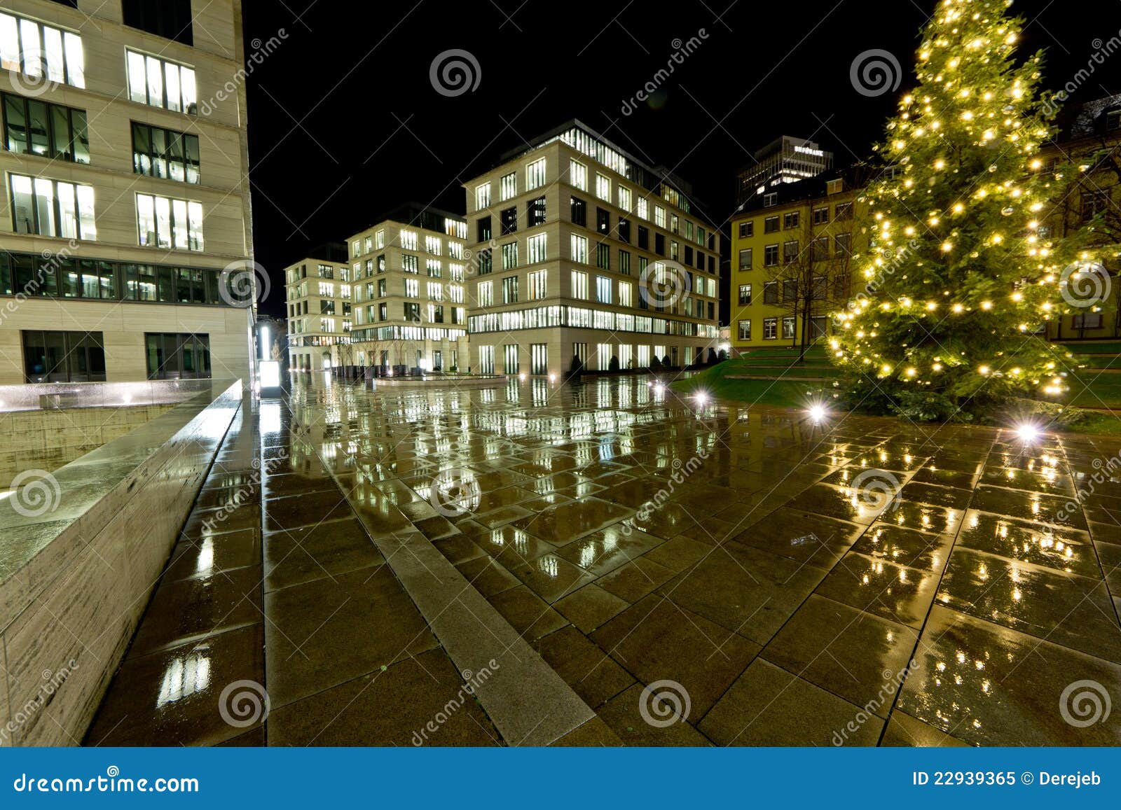 Building Reflections in on the Floor Stock Image - Image of evening ...