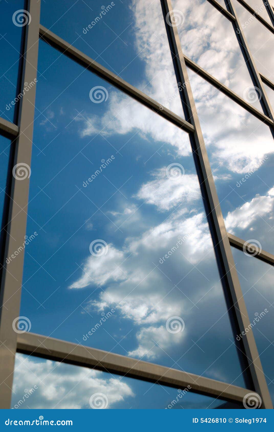 Building reflects the sky stock photo. Image of office - 5426810