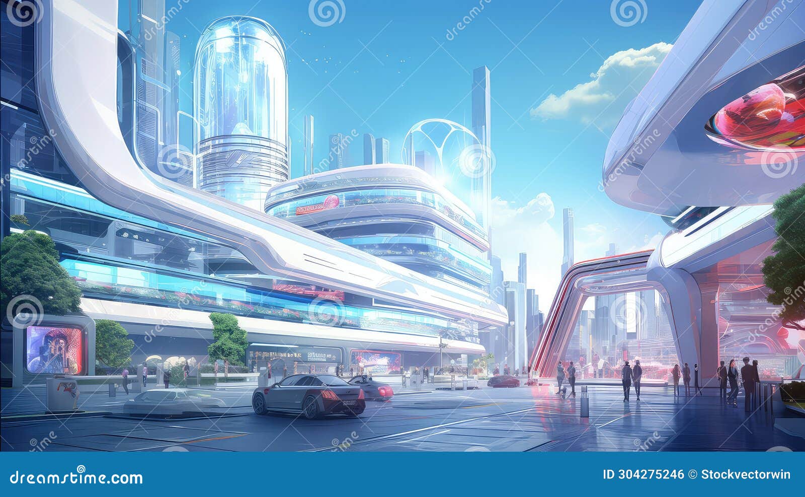 Building Render Architecture Background Stock Illustration ...