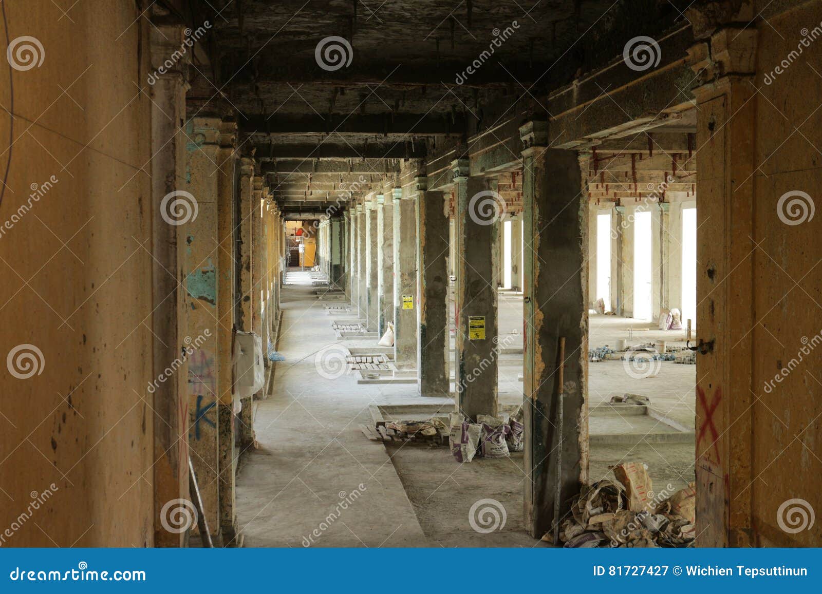 Building Renovated Construction Site Interior Stock Image - Image of ...