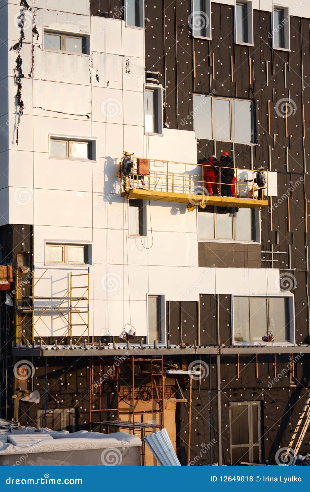 Building repair stock photo. Image of builder, facing - 12649018