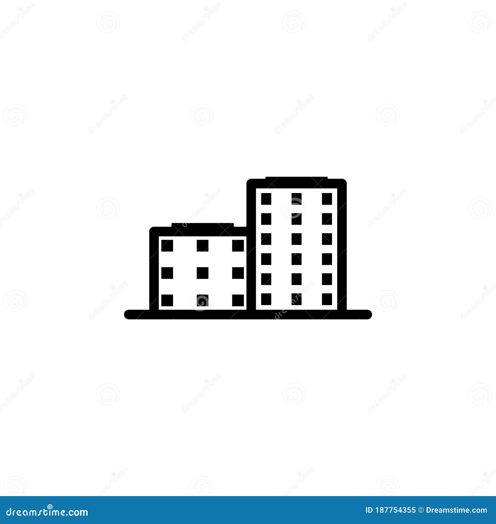 Building Residential Complex Icon. Element of Real Estate Sign for ...