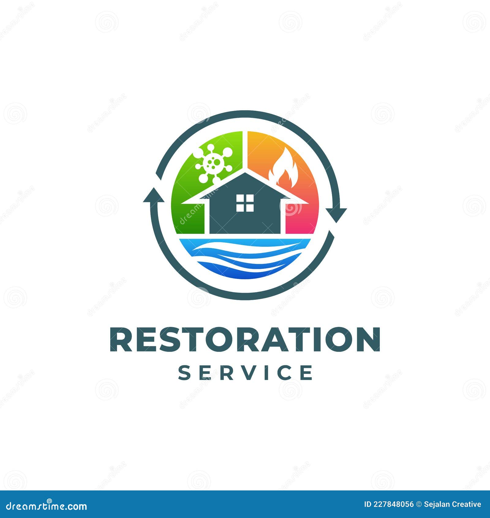 Building Restoration Services Logo Stock Vector - Illustration of ...