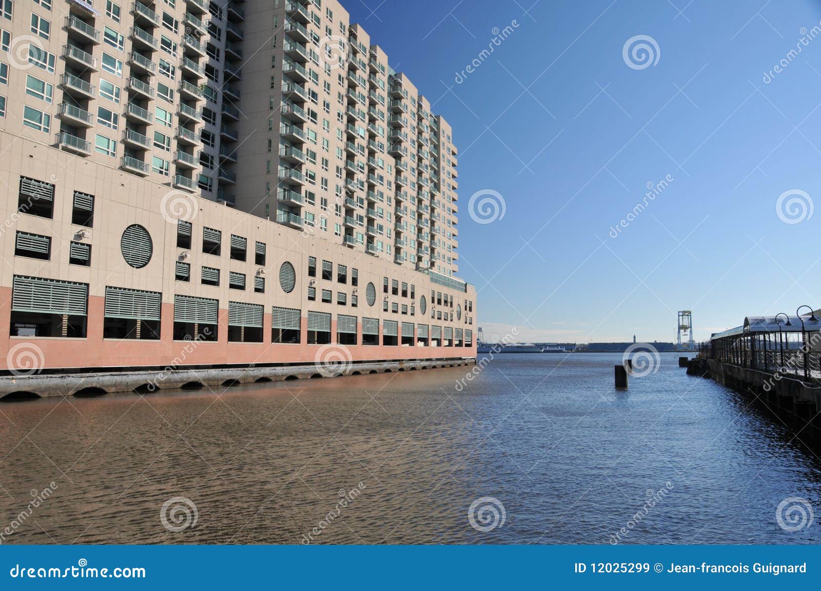 Building on river stock image. Image of modern, river - 12025299