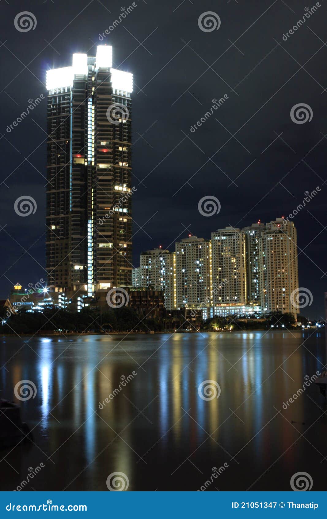 Building in river side stock image. Image of business - 21051347