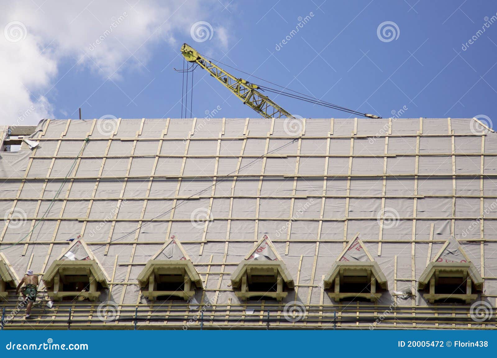 Building roof stock photo. Image of build, wood, work - 20005472