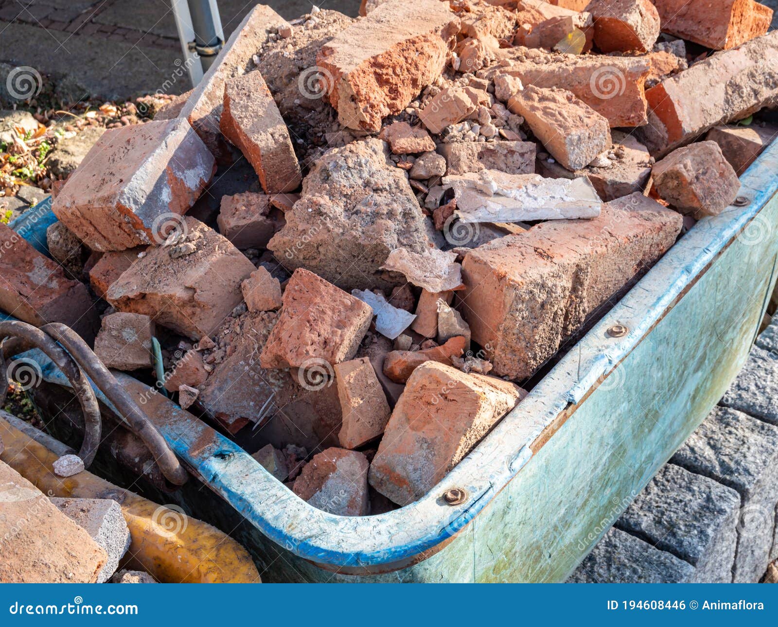 Building Rubble on a Construction Site Stock Photo - Image of rubble ...