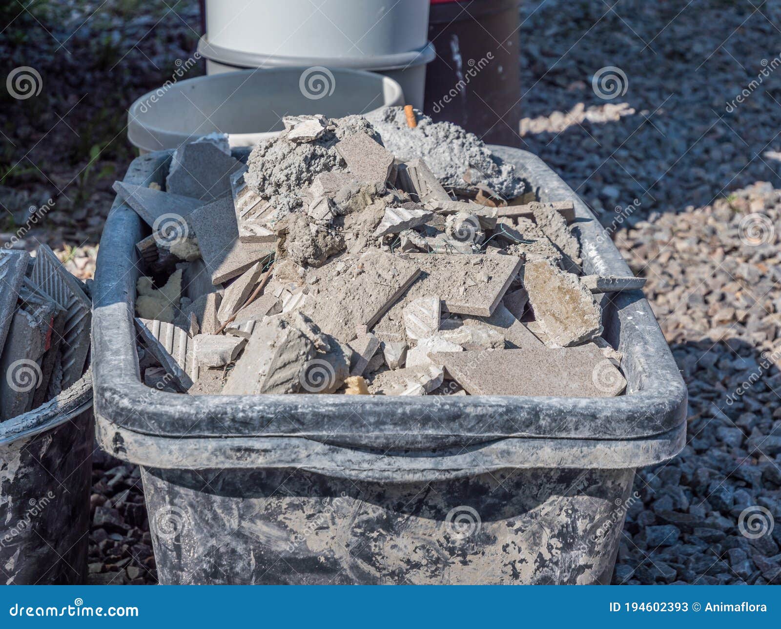 Building Rubble Construction Site Industry Stock Image - Image of ...