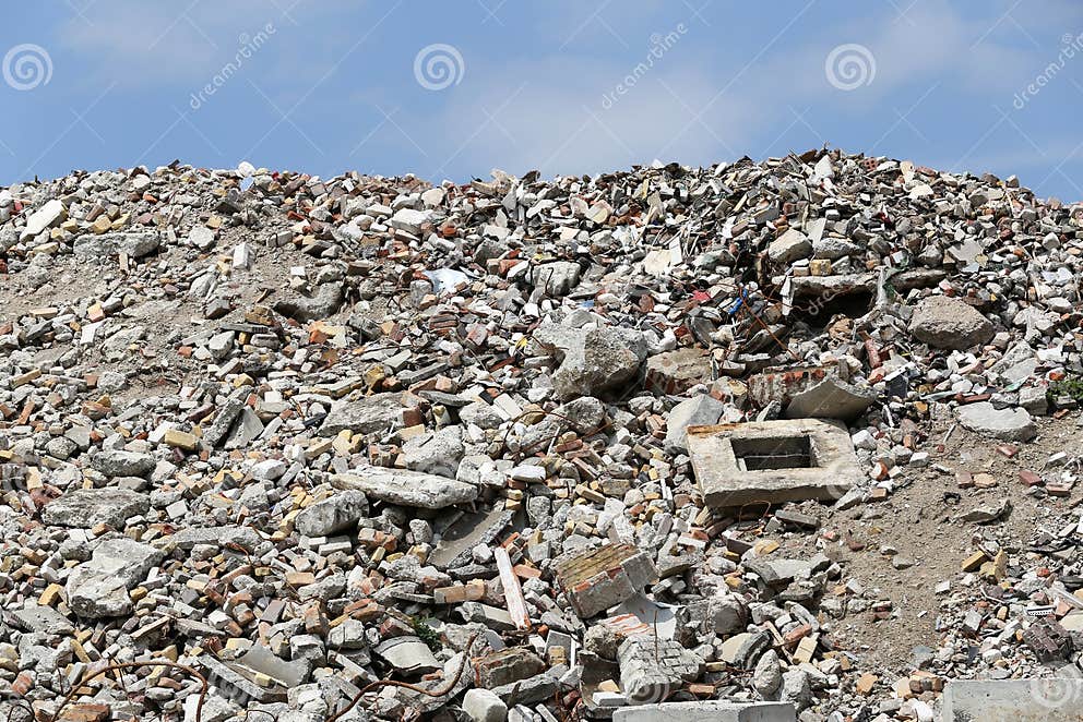 Building rubble stock image. Image of batch, cycle, trash - 74403085