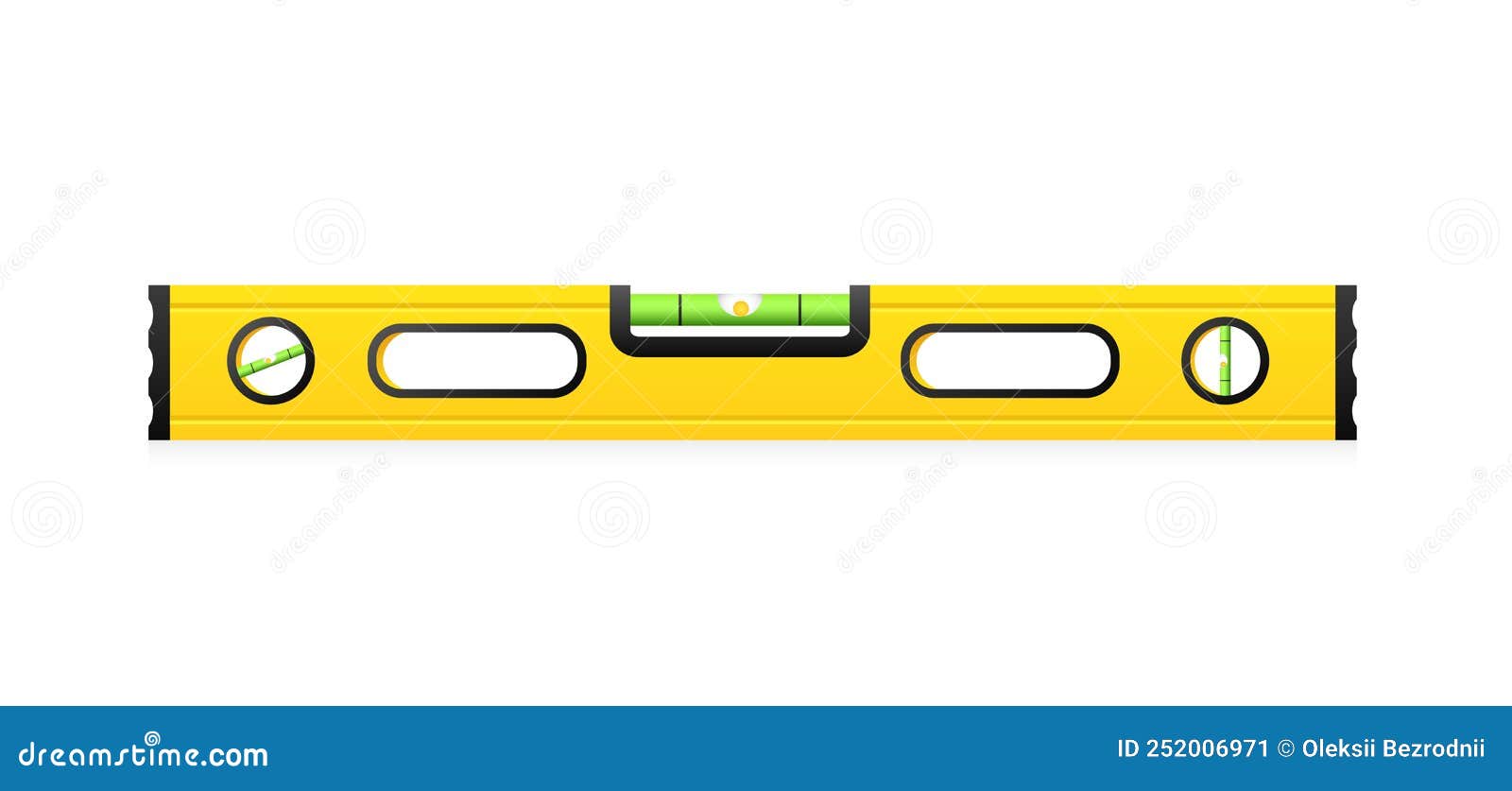 Building Ruler with Level Template Stock Vector - Illustration of ...