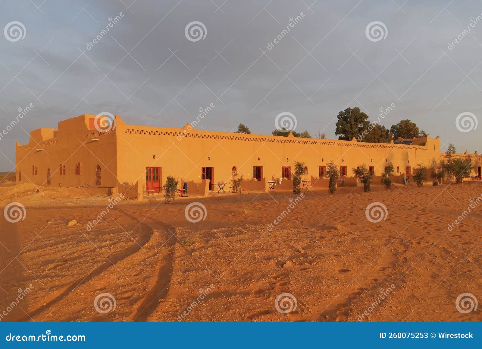 Building in the Sahara Desert, Morocco Stock Image - Image of nature ...