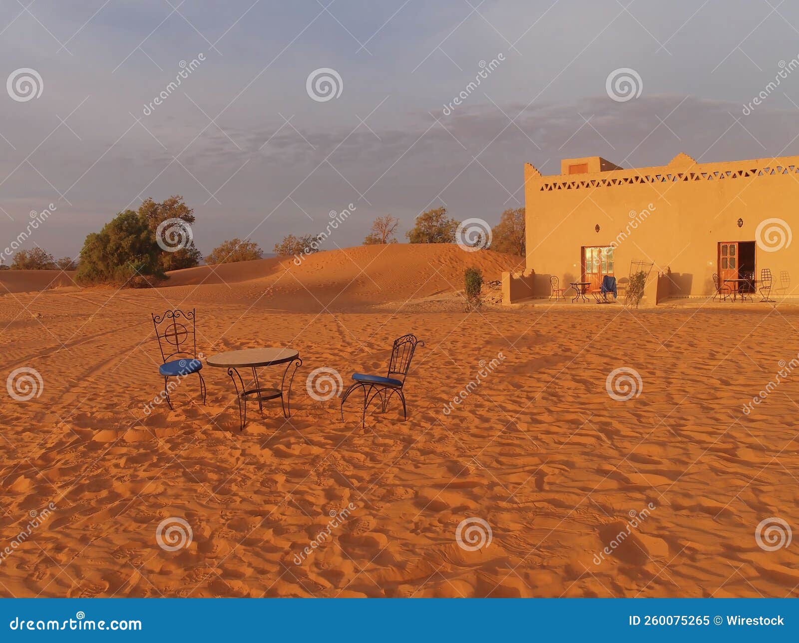 Building in the Sahara Desert, Morocco Stock Image - Image of desert ...