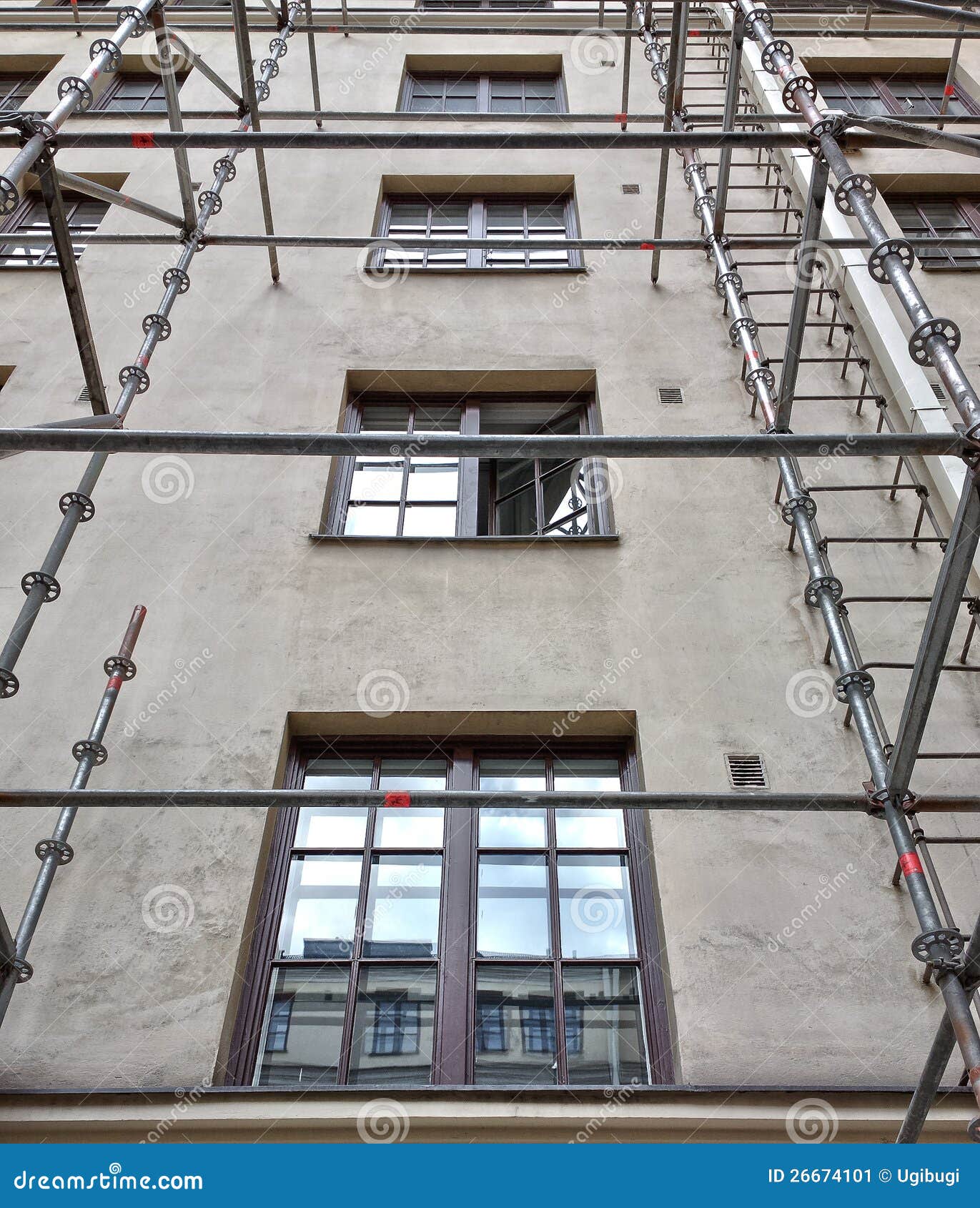 Building scaffold stock image. Image of exterior, house - 26674101