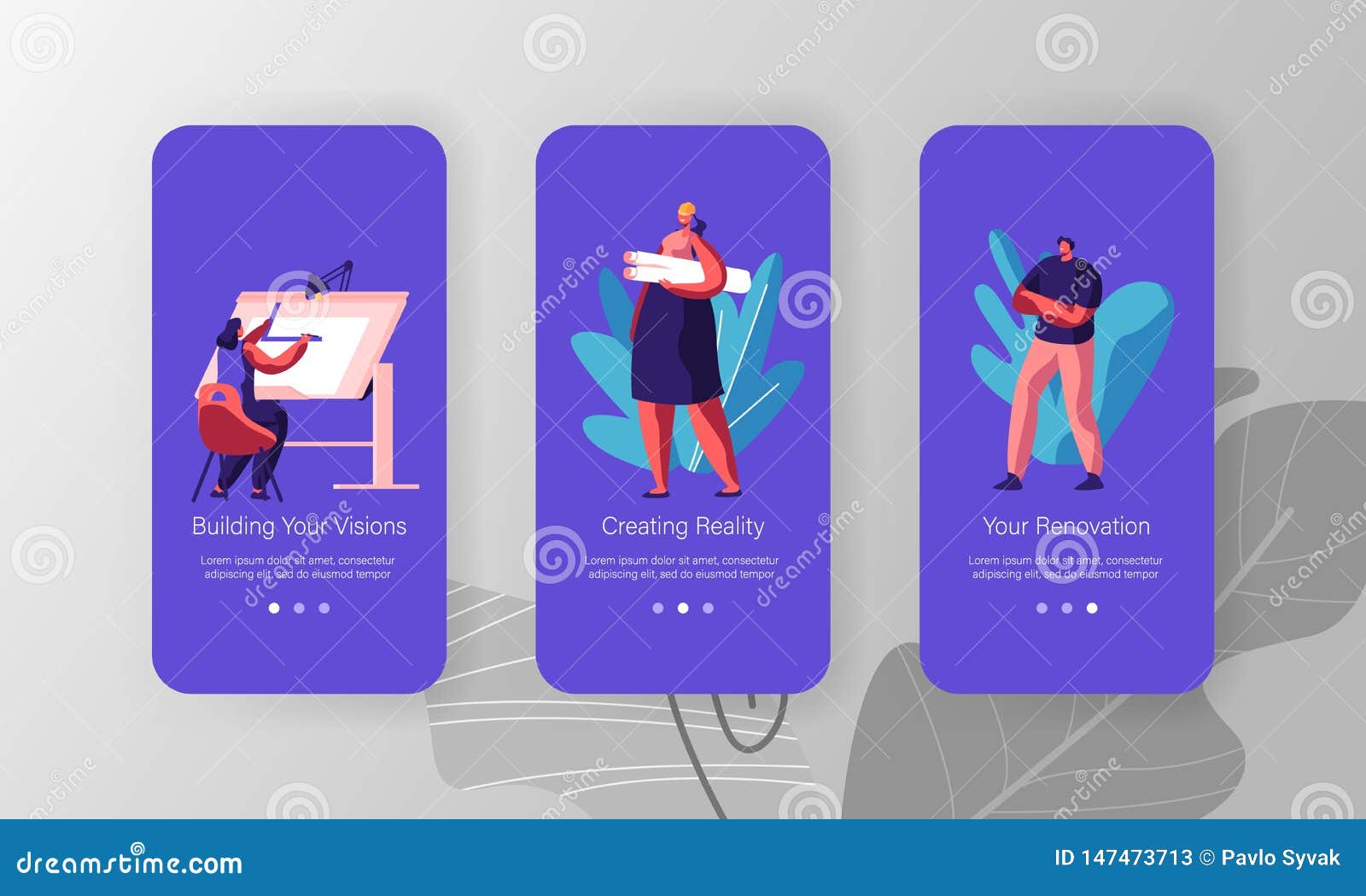 Building Service Concept. People Architecture Stock Vector ...