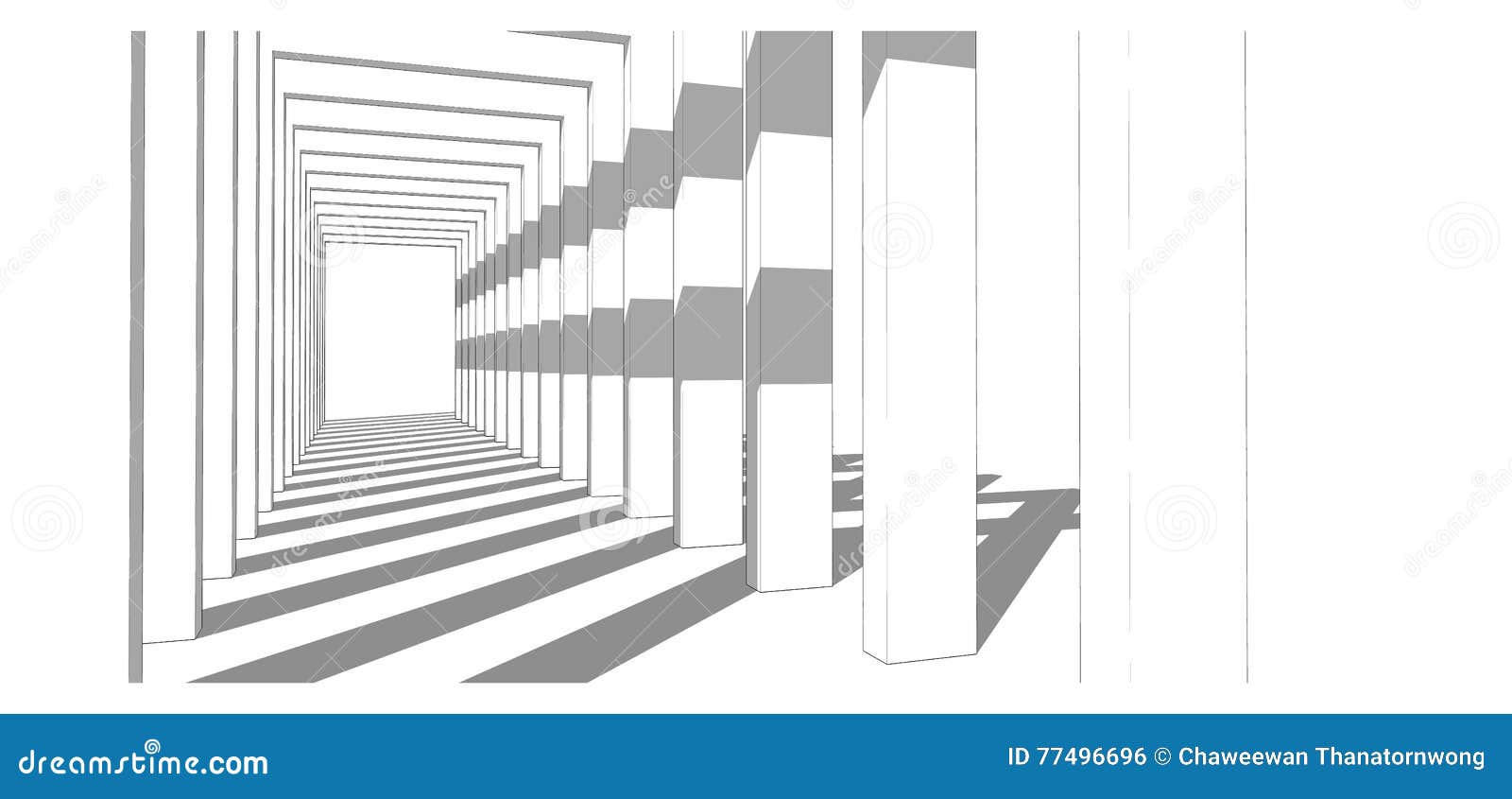 Building : shade shadow stock illustration. Illustration of bower ...