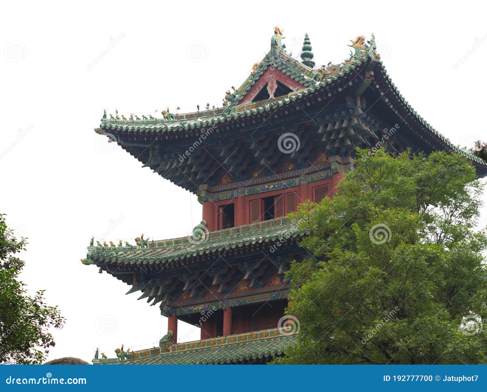 The Building in Shaolin Temple with Detail Architecture. the Shaolin ...