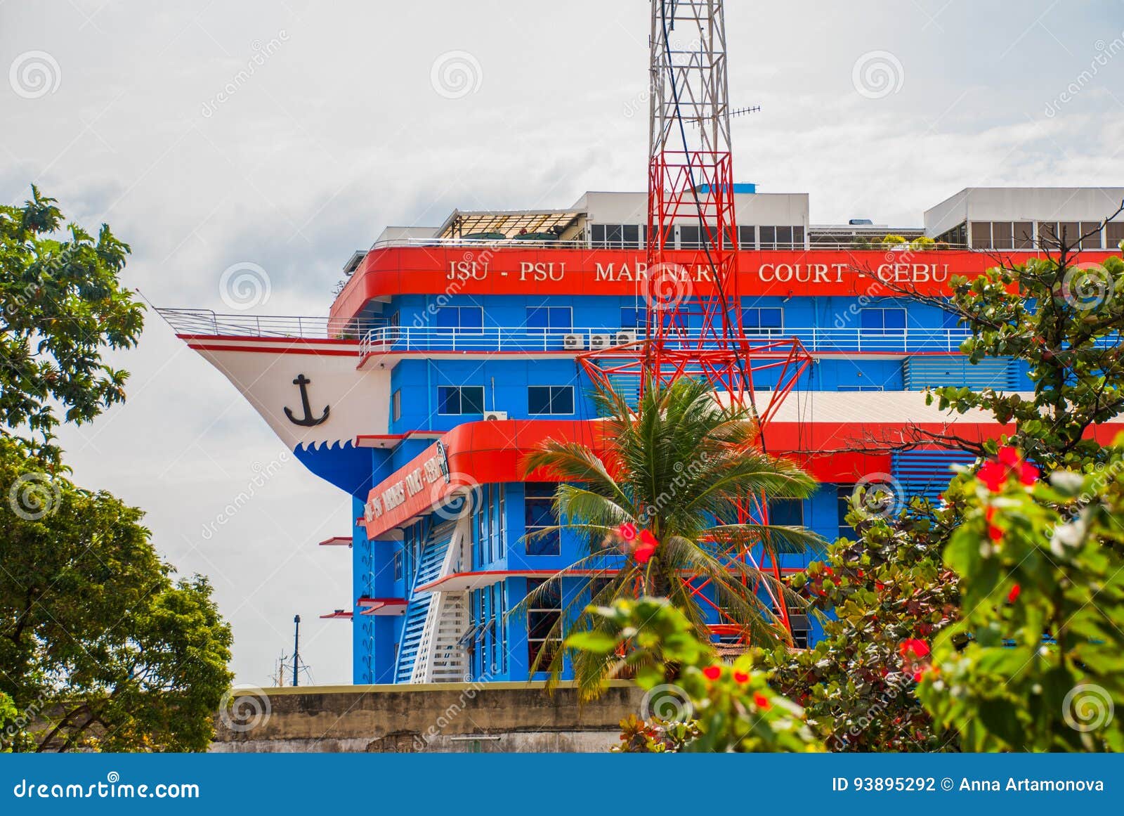 The Building is in the Shape of a Ship, Philippines. Cebu Editorial ...