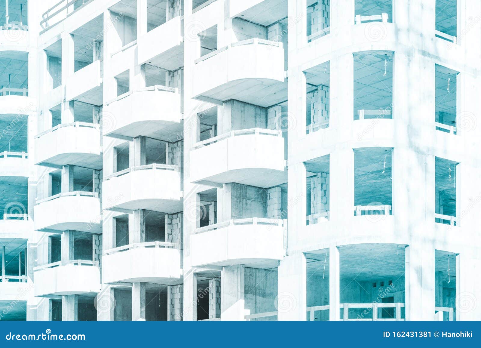 Building Shell, Apartment Building Under Construction Stock Image ...