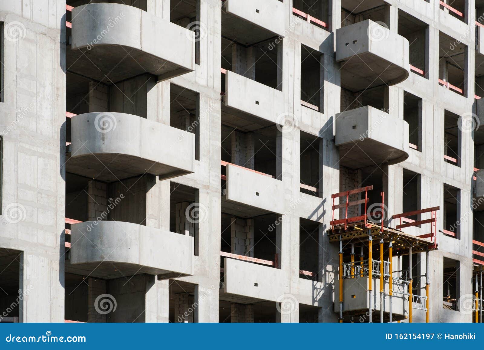 Building Shell of Apartment Building Under Construction - Real Estate ...