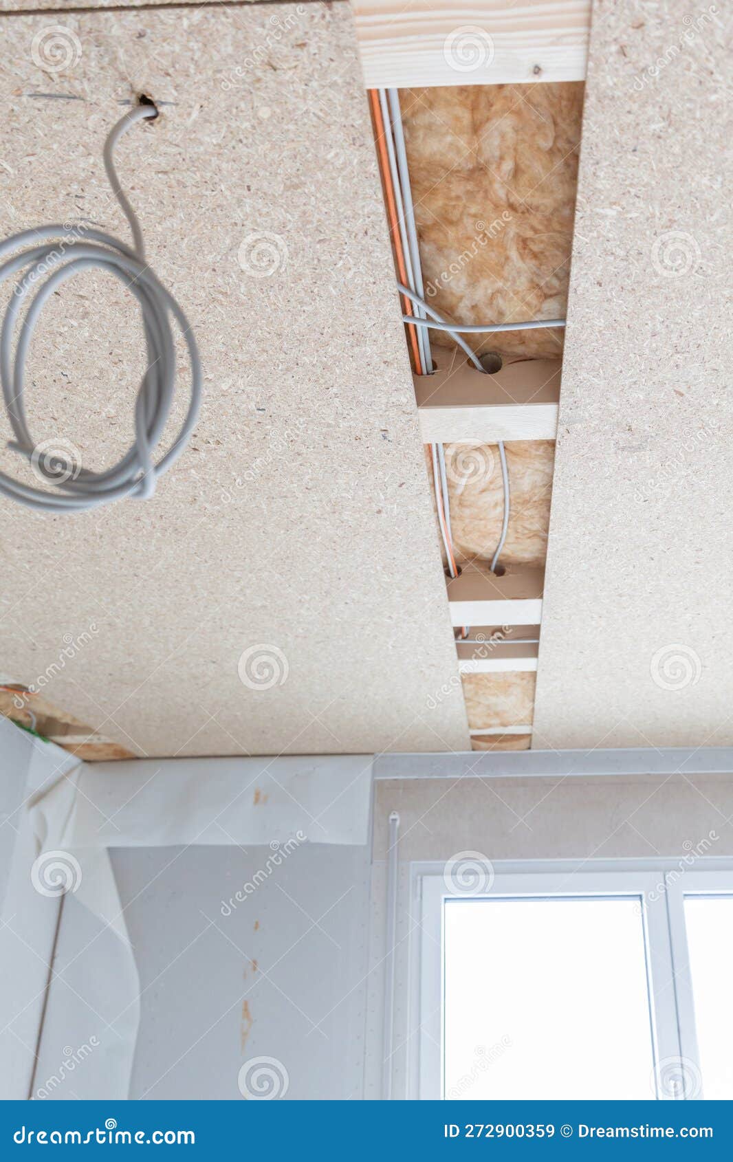 Building in Shell with Open Ceiling Stock Image - Image of furniture ...